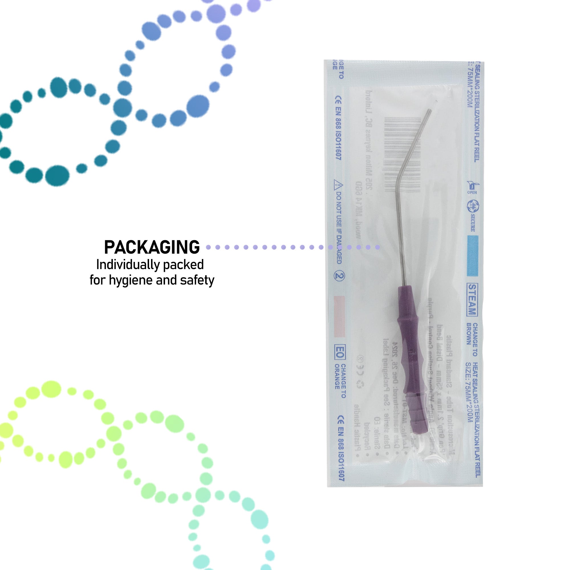 Single-Use Pre-Sterilised Suction Tubes - 30,60,90,120 pack sizes ...
